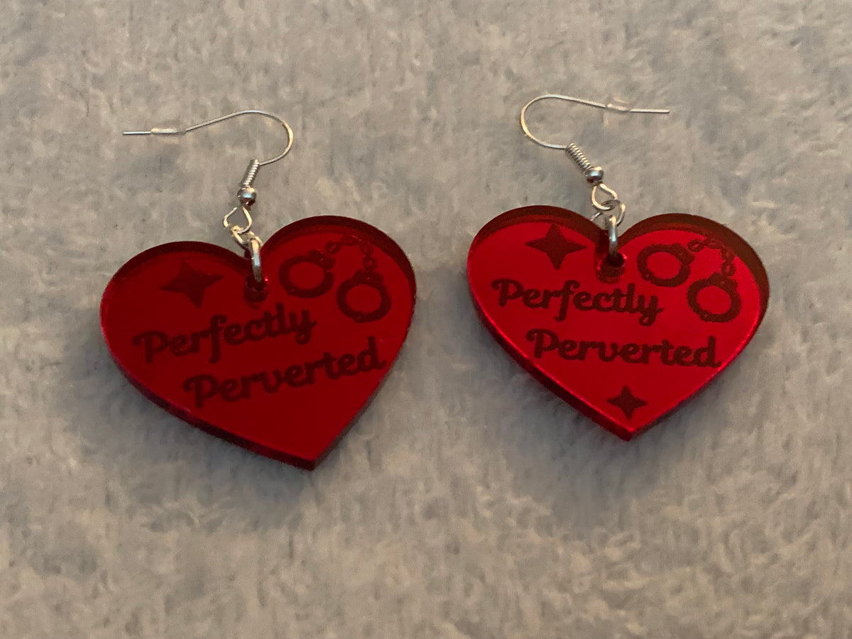 Perfectly perverted earrings - Inappropriate collection – Spoilt Kitty